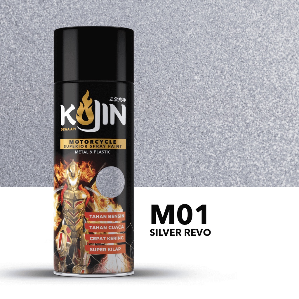Jual Cat Semprot Motor KOJIN Pilox Aerosol M01 Silver Revo 400cc ...