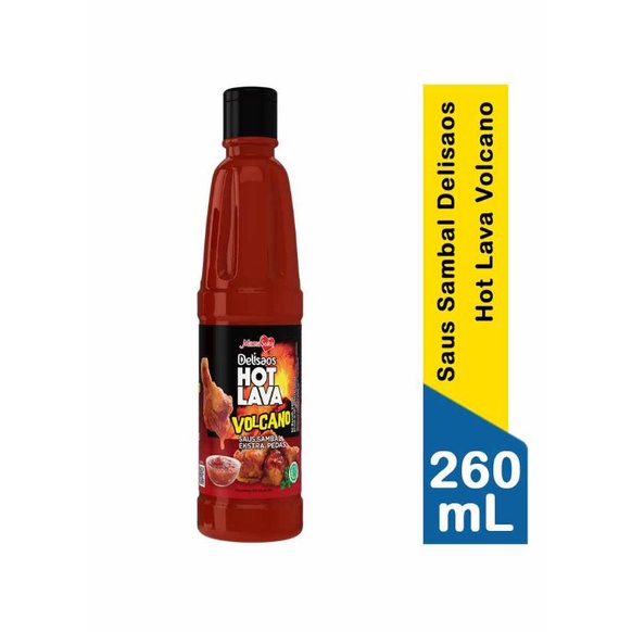 Jual MamaSuka - Delisaos Hot Lava Volcano/Hot lava Sauce Halal 260ml ...