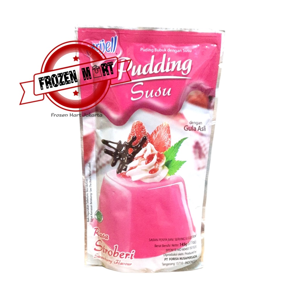 Jual NUTRIJELL Pudding Susu Rasa Stroberi / Puding Strawberry 145 Gr ...