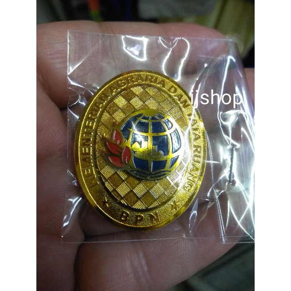 Jual Pin bros lencana bpn kementerian agraria dan tata ruang | Shopee ...