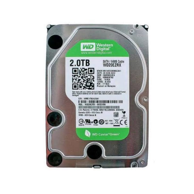 Jual Hdd/Hardisk 2tb 3'5" Wd Green Caviar internal Komputer Server ...