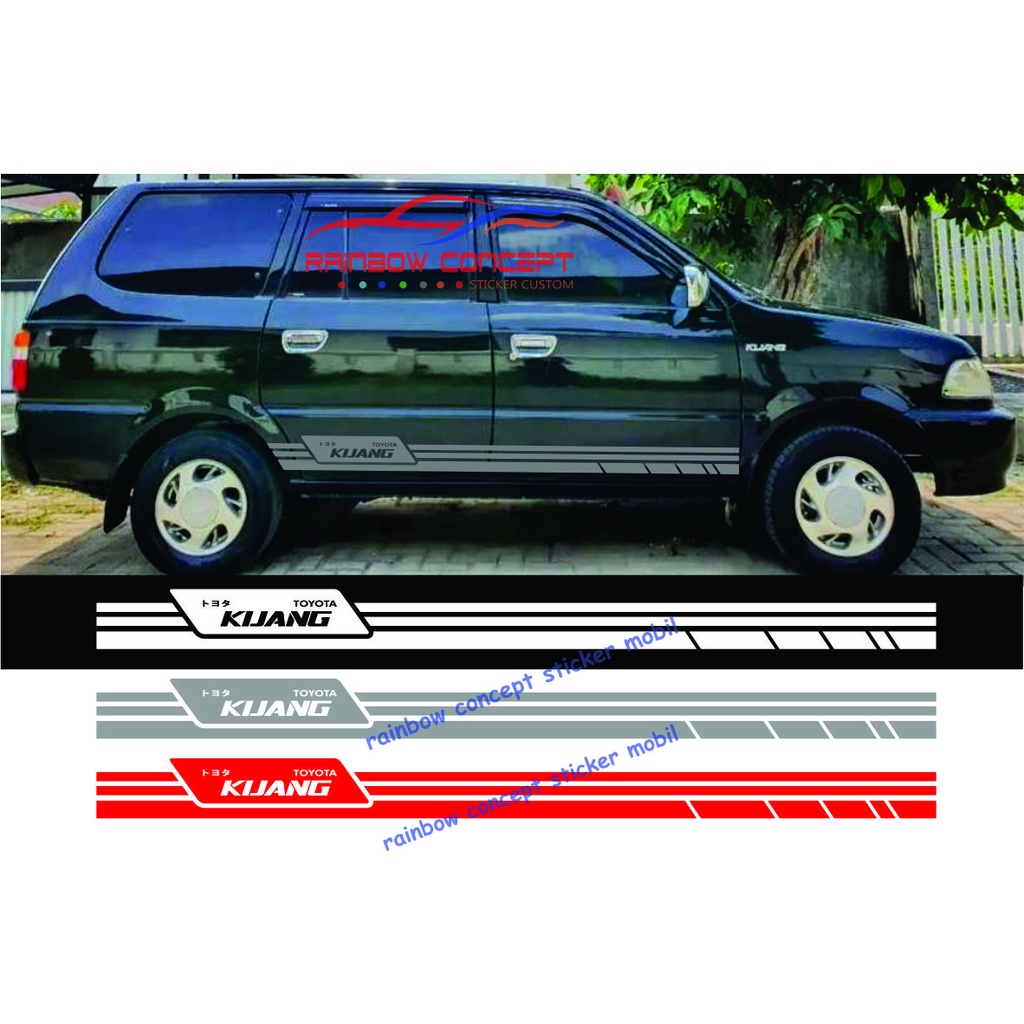 Jual Sticker Stiker Mobil Toyota Kijang Stiker List Minimalist Toyota