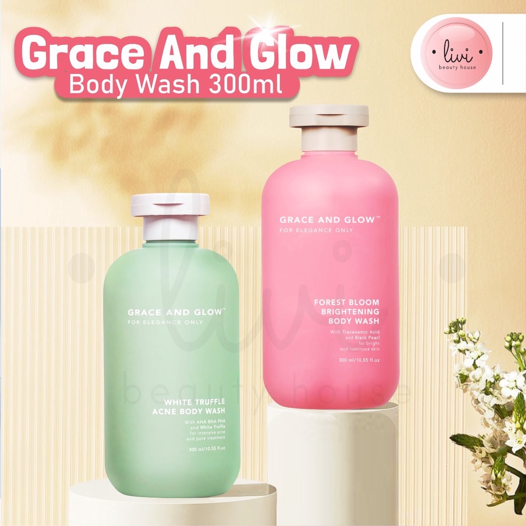 Jual LIVI - Grace And Glow Body Wash Special Edition 300 ml | Shopee ...