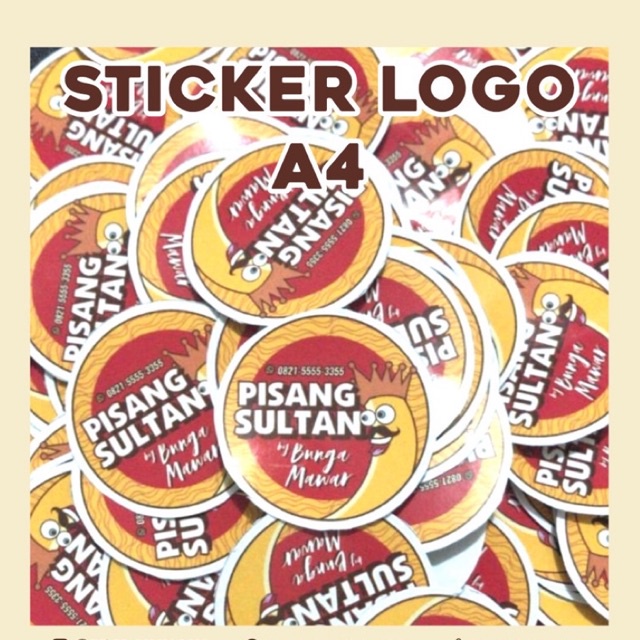 Jual [COD-INSTANT] Ceak Stiker Logo / sticker logo A4 online shop ...