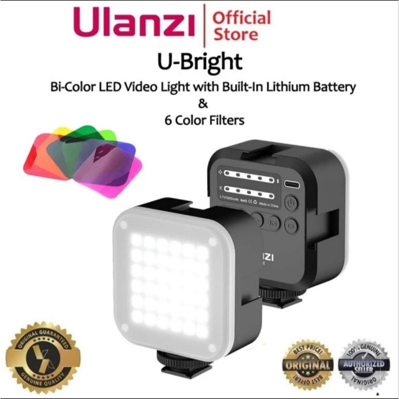 Jual Ulanzi U BRIGHT Portable led light RGB color with 3000mAH ...