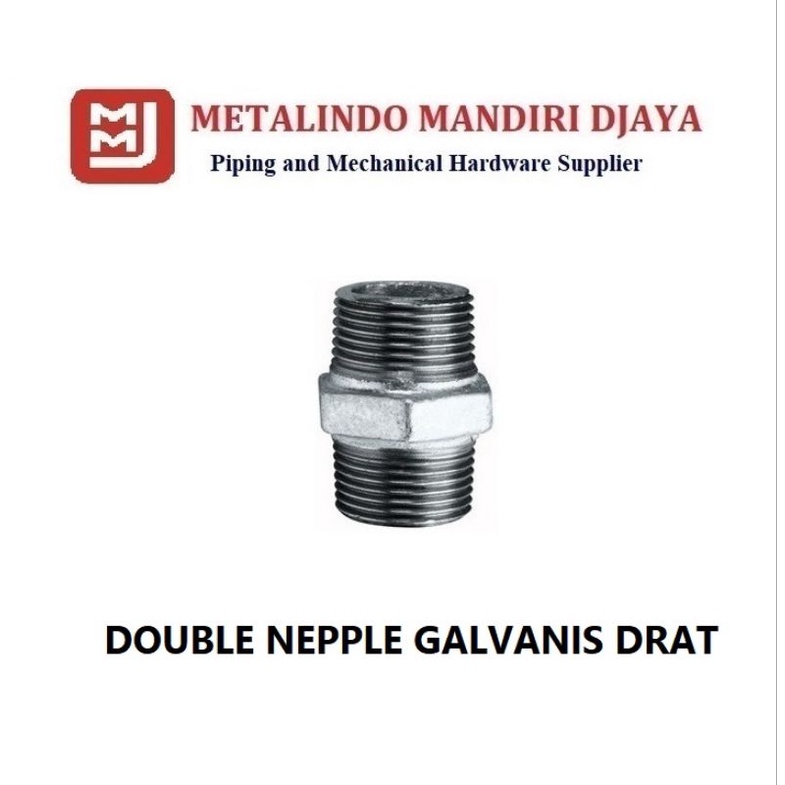 Jual Double Nepple Drat Galvanis 1/2" | Shopee Indonesia