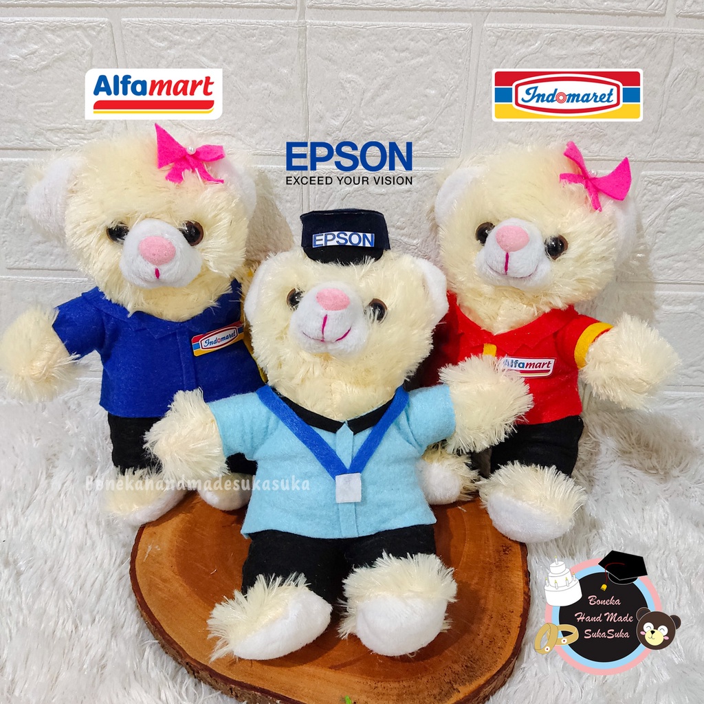 Jual Boneka Seragam Alfamart Indomaret Epson Ukuran 25cm Bisa Custom ...