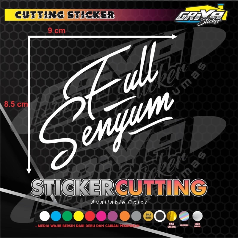 Jual Stiker FULL SENYUM sticker cutting viral | Shopee Indonesia