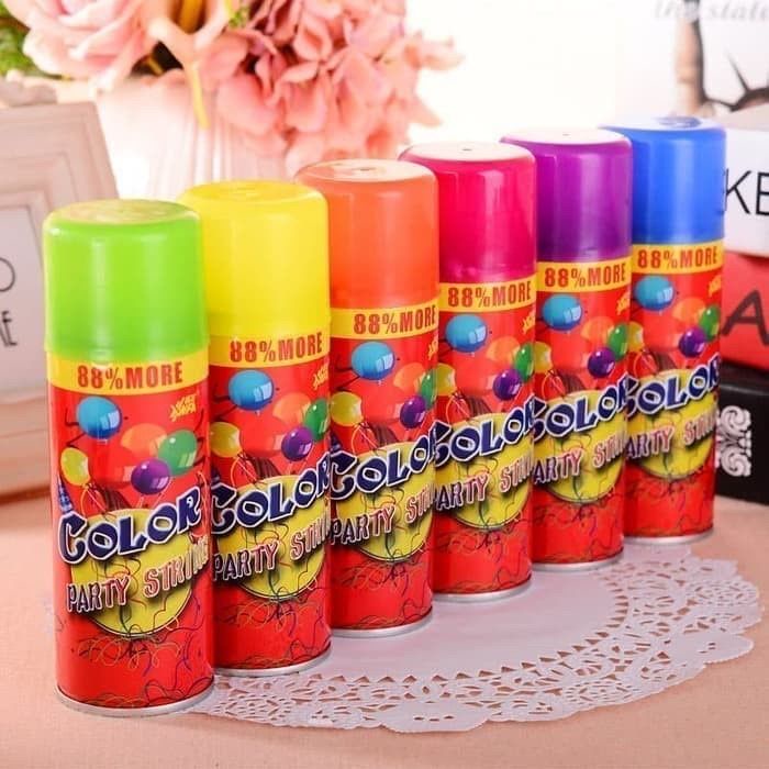Jual String Spray (Color Party String) / Stryng Spray 250 ml ...