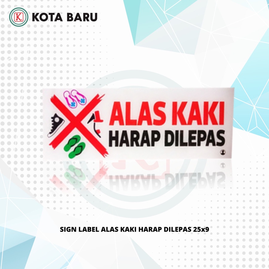 Jual Sign Label Alas Kaki Harap Dilepas | Shopee Indonesia