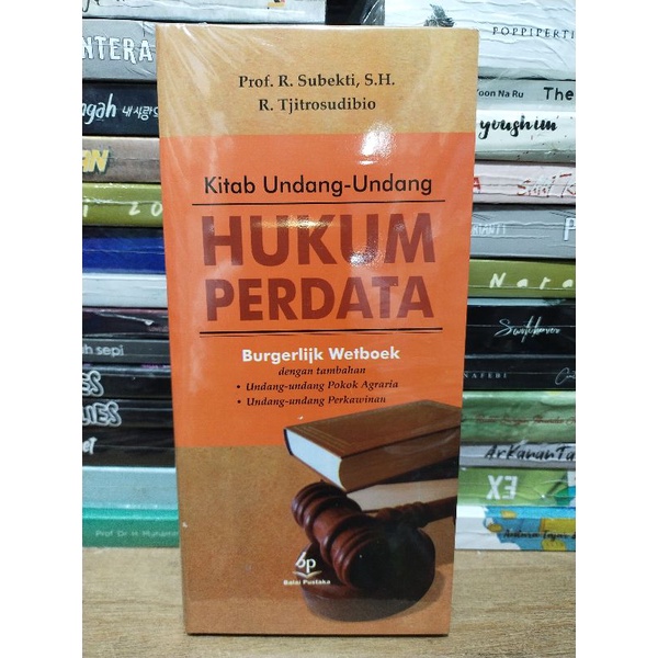 Jual Buku KITAB UNDANG-UNDANG HUKUM PERDATA Burgerlijk Wetboek BW Prof ...