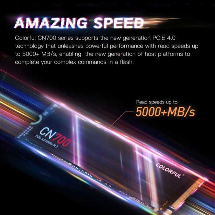 Jual Colorful CN700 SSD M.2 2280 Pcie Gen4 Nvme 512GB - 3D Nand M2 ...