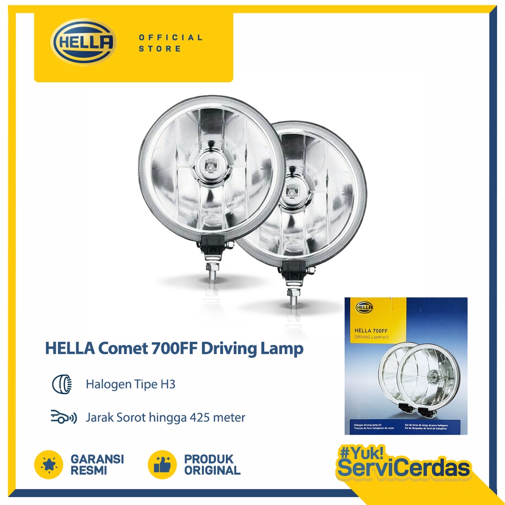 Jual Hella 700 FF Driving Lamp - Lampu Offroad Mobil | Shopee Indonesia
