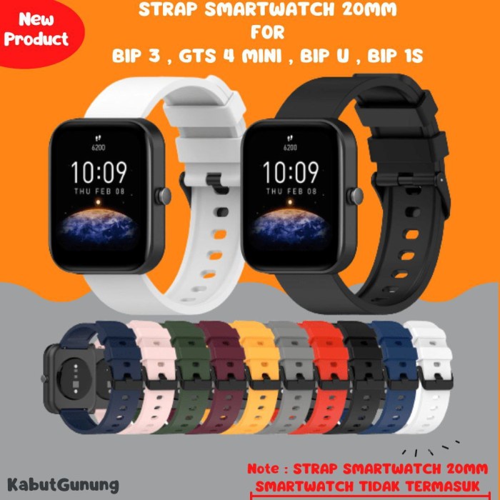 Jual RF20 STRAP SMARTWATCH 20MM FOR AMAZFIT BIP 3 BIP U BIP POP GTS 4 ...