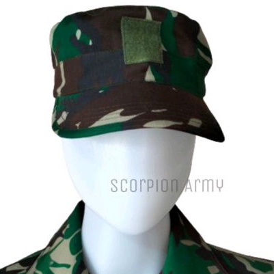 Jual Topi PDL TNI / Topi Pet Komando bahan Panca Produksi | Shopee ...