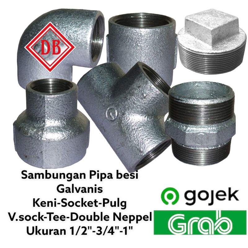 Jual DB SAMBUNGAN PIPA BESI GALVANIS/SAMBUNGAN PIPA/ | Shopee Indonesia