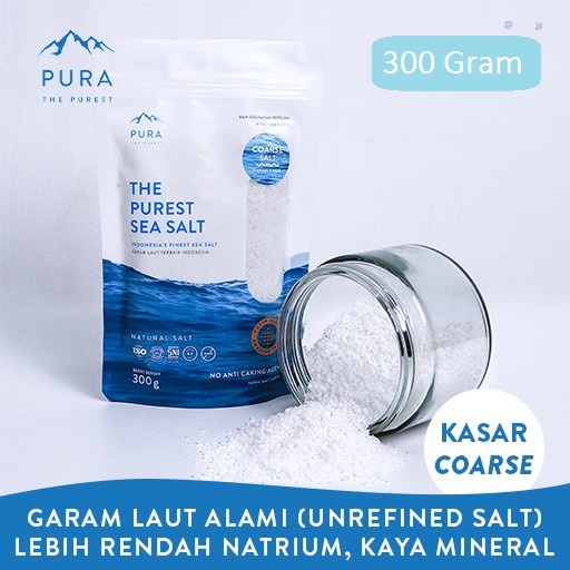 Jual Garam Laut Pura The Purest Sea Salt 300gr / Garam Kasar 300 gr ...