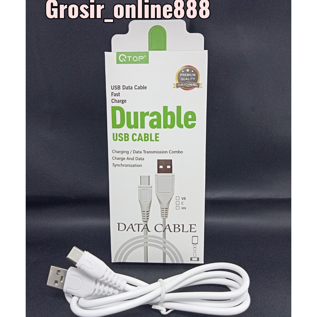 Jual Kabel Data Qtop Q303 kabel Charger Macaron Cable Micro Usb Type C & Iph Top Quality Super ...