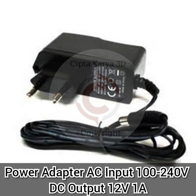 Jual Produk Power Adapter Ac Input 100-240V Dc Output 12V 1A ...