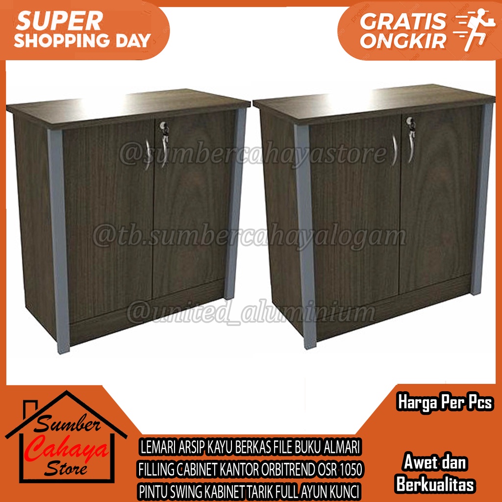 Jual [Kargo] Lemari Arsip Kayu Berkas File Buku Almari Filling Cabinet ...