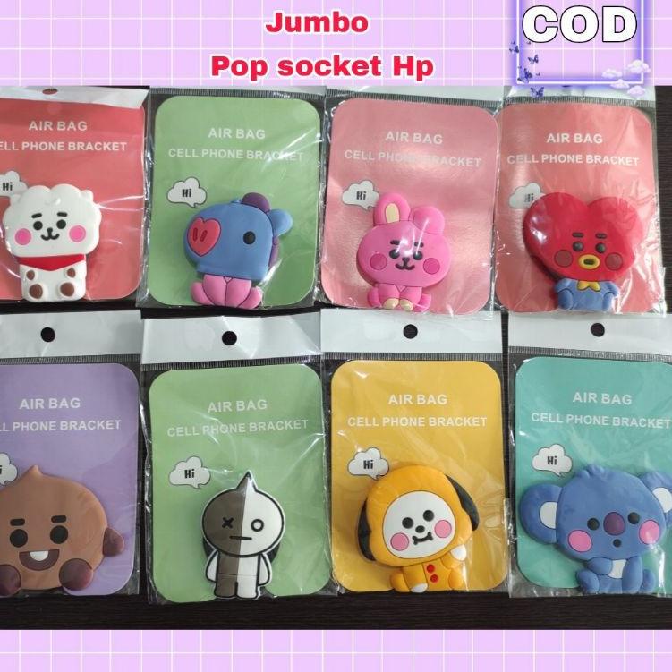 Jual CPT.18Oc22n– Pop Socket Hp BTS Phone Bracket Hp Bt21 3D Jumbo ...