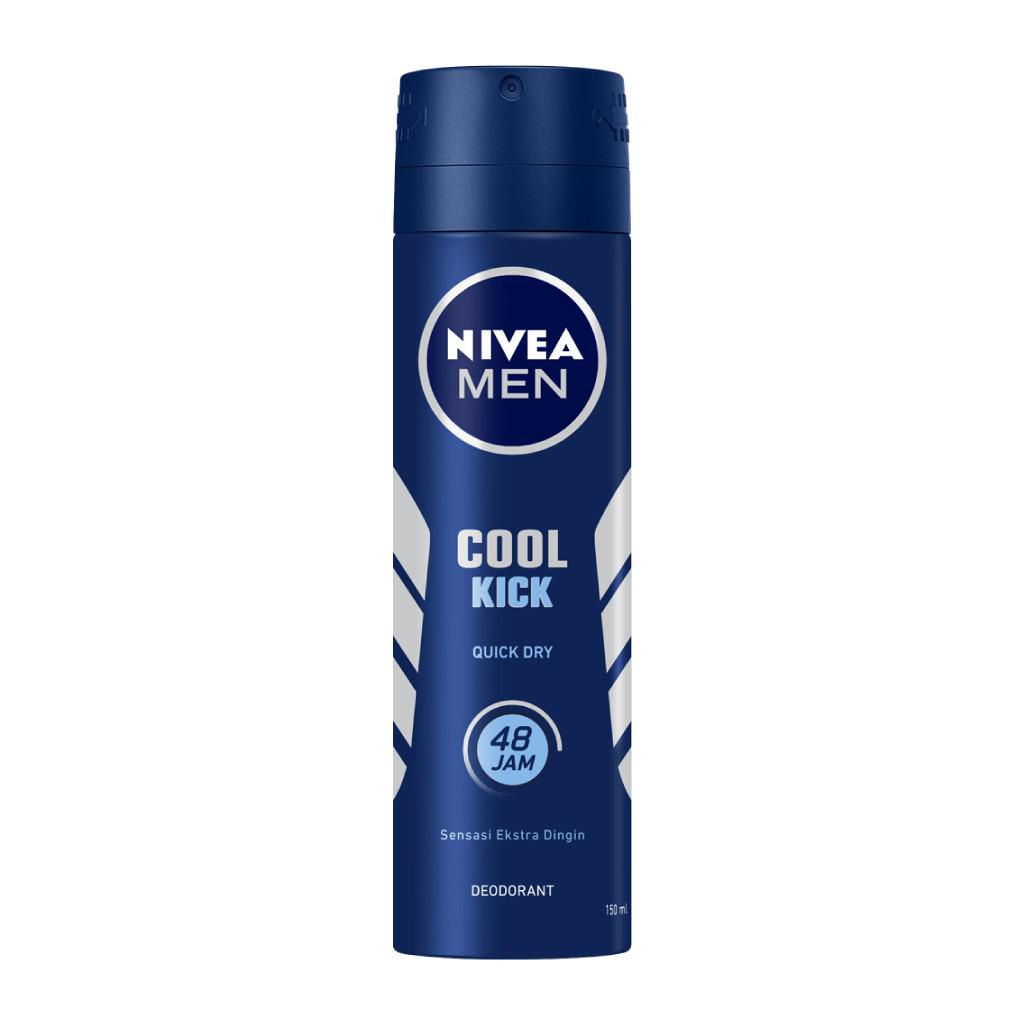 Jual NIVEA MEN Deodorant Cool Kick Spray - 150 ml x2 | Shopee Indonesia