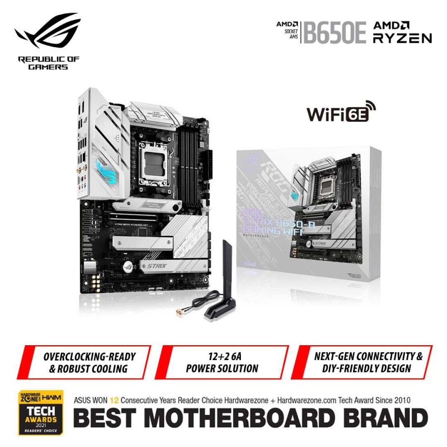 Jual ASUS ROG STRIX B650-A WIFI GAMING AMD B650 AM5 ATX Motherboard ...