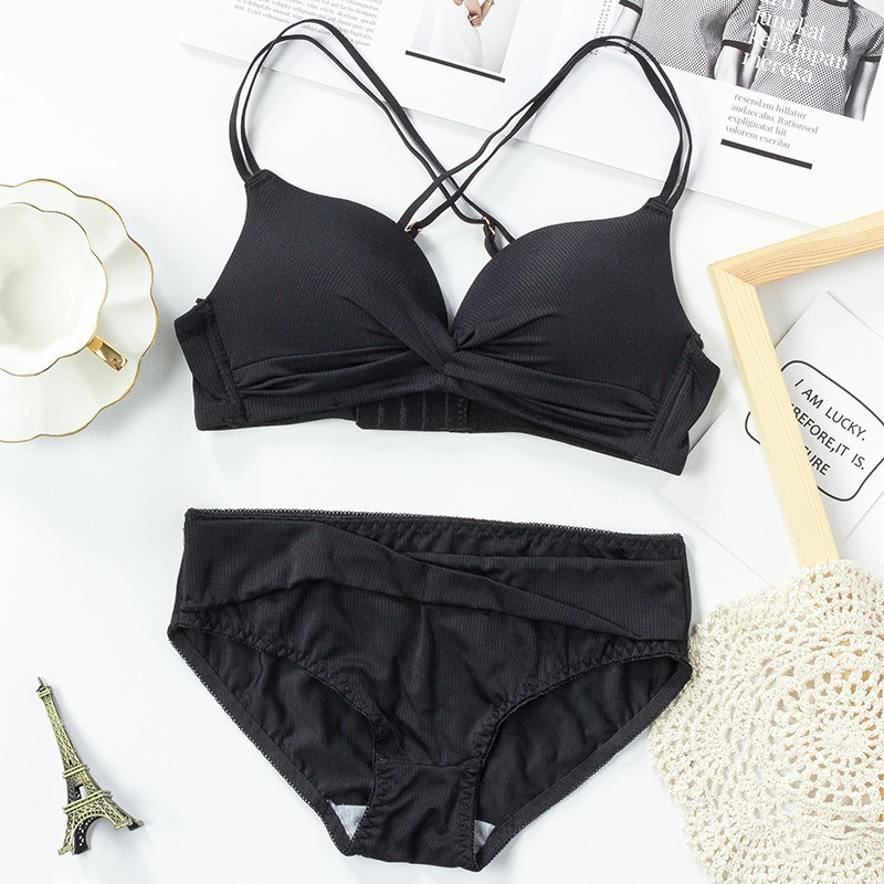 Jual Fairygirl.id Set Bra+celana dalam BH Premium Push Up Tanpa Kawat Pakaian Dalam Wanita Motif ...