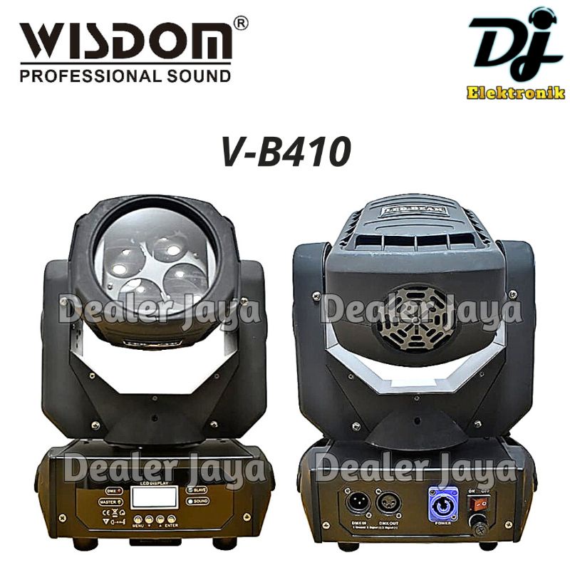 Jual WISDOM Lampu Lighting / Moving Beam Mini VB 410 / V B410 | Shopee ...