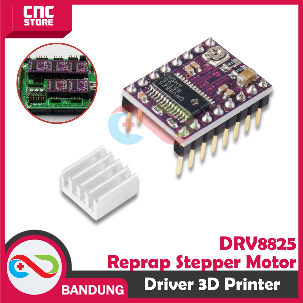 Jual DRV8825 REPRAP STEPPER MOTOR DRIVER CARRIER 3D PRINTER RAMPS POLOLU REPRAP | Shopee Indonesia