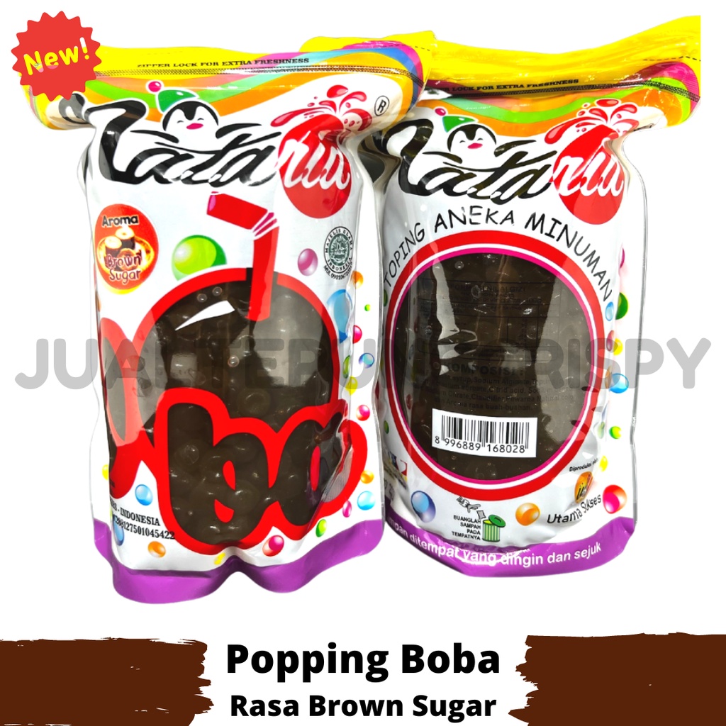 Jual Popping Boba Brown Sugar 500g - Jelly Mutiara - Topping Minuman ...