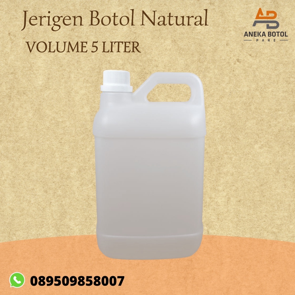 Jual Botol Jerigen Natural 5 Liter | Botol Natural | Botol Sabun ...