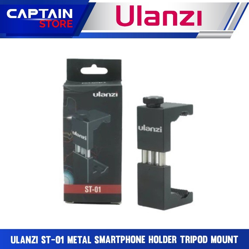 Jual Ulanzi ST-01 Metal Smartphone Holder Tripod Mount - ST01 | Shopee ...