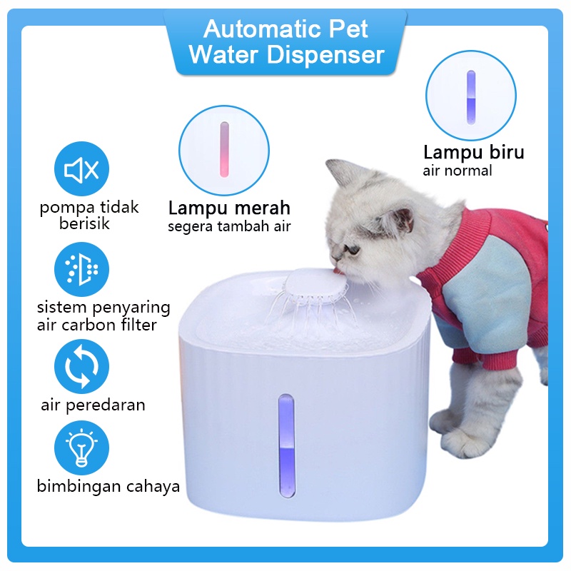 Jual Dispenser Tempat Minum Kucing Anjing Otomatis Pet Water Dispenser ...