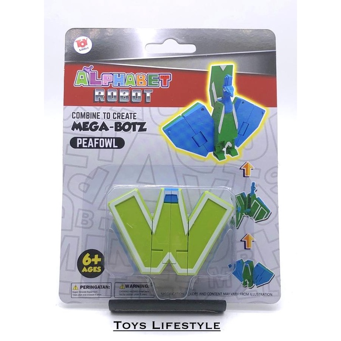 Jual Mainan Edukasi Toy Addict Alphabet Huruf Robot Mega Botz (U-Z) By ...