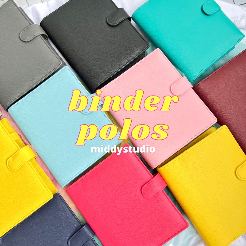 Jual Binder Polos Kulit Sintetis 20ring A5 26ring B5 Ready Stock ...