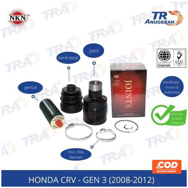 Jual Cv Joint As Roda Dalam Kanan Kiri Nkn Japan Accord Gen 8, Crv Gen ...