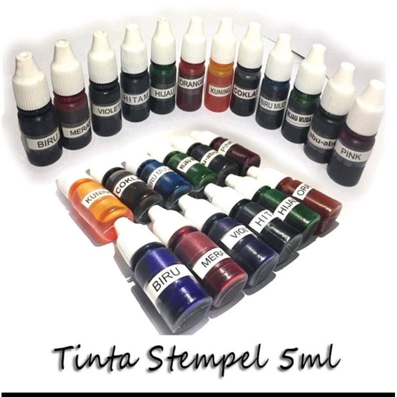 Jual Tinta stempel otomatis warna 5 ml | Shopee Indonesia