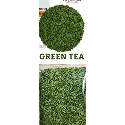 Jual Elmer Meses Rasa Green Tea repack 250gr coklat butir teh hijau ...