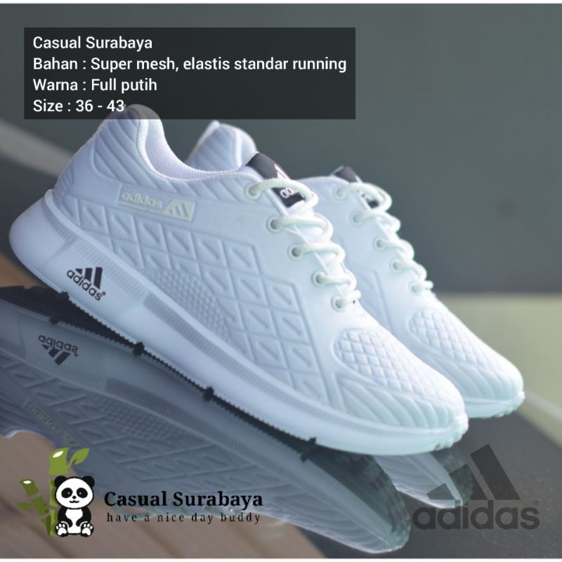 Jual SEPATU SNEAKERS ADS FULL PUTIH | Shopee Indonesia