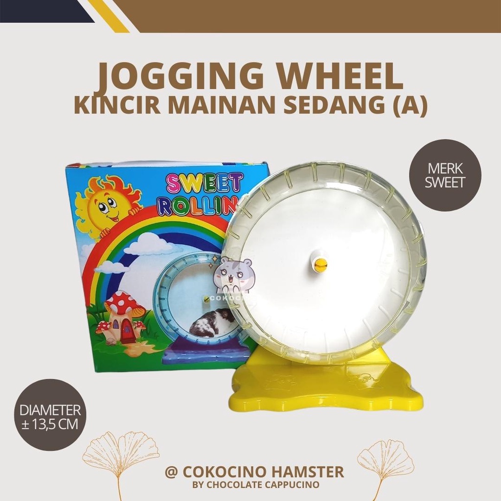 Jual Rolling Hamster Jogging Ball Mainan Bola Roda Wheel Kincir Putar ...