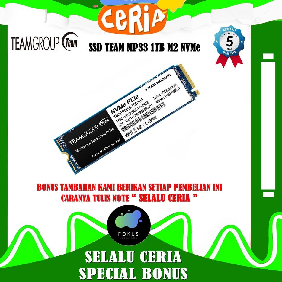 Jual codeMm3M7--SSD Team MP33 1TB M.2 NVMe 2280 PCIe Gen 3x4 | Shopee Indonesia