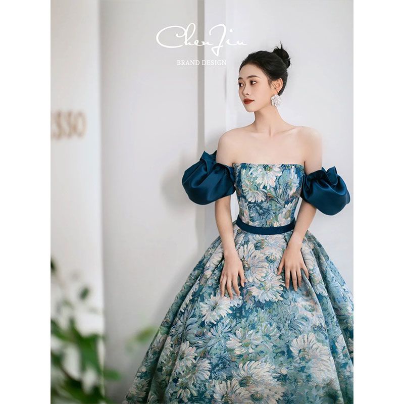 Jual Rok gaun malam perjamuan gaya istana baru high-end cahaya mewah ...