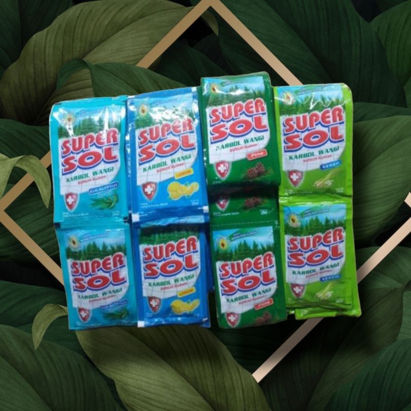Jual Super sol karbol sachet, supersol karbol 1 renceng isi 12 sachet ...