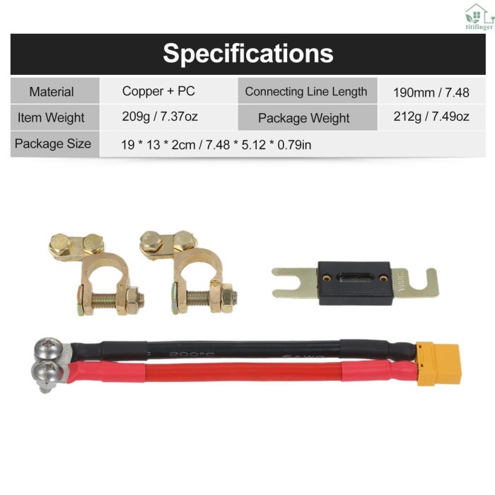 Jual [Titi]Sequre Sq-Sw1 Car Battery Connection Kit For Spot Welder ...