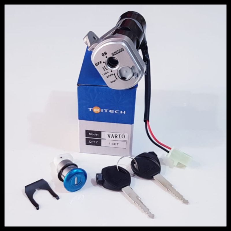 Jual KUNCI KONTAK ASSY FUL SET KUNCI JOK ORI TRITECH MOTOR VARIO LAMA ...