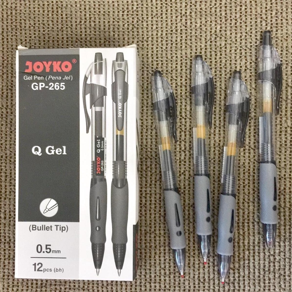 Jual JOYKO - Pulpen Gel GP-265 Q-Gel 0.5mm (1 Lusin / 12 Pcs) | Shopee Indonesia