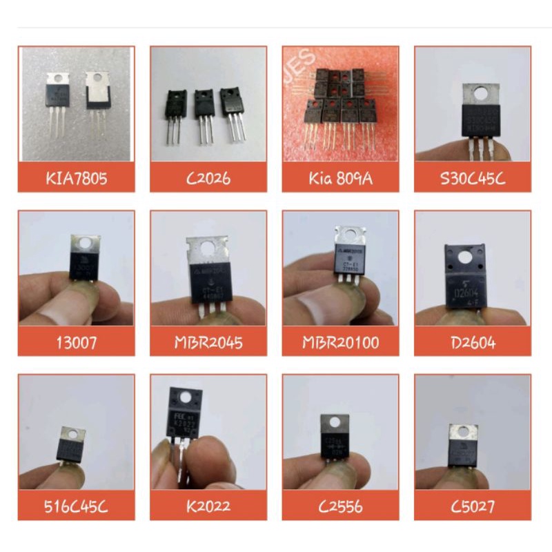 Jual IC TR Transistor Mospec Transistor KIA 7809A/S30C45C/13007/MBR2045 ...
