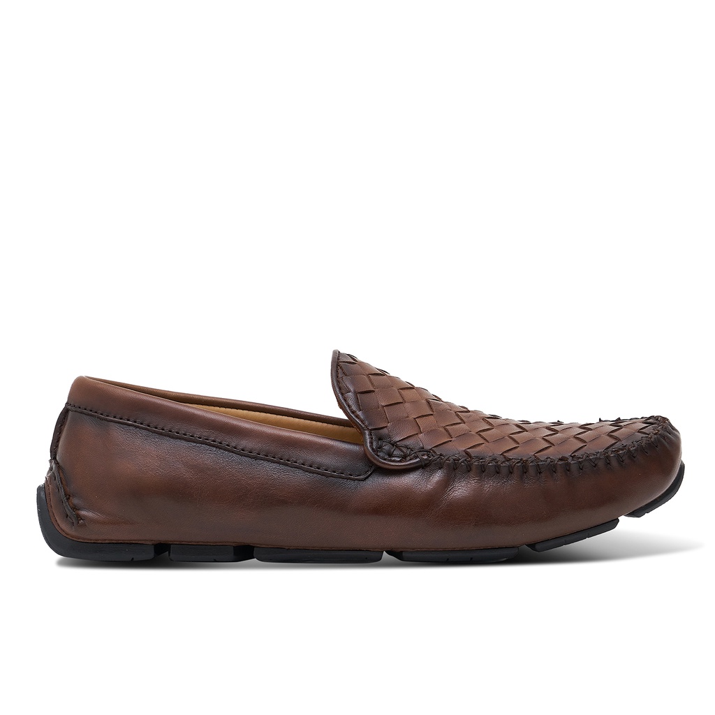 Jual Sepatu Casual Pria Loafer Moccasin Gino Mariani Claus Coklat ...
