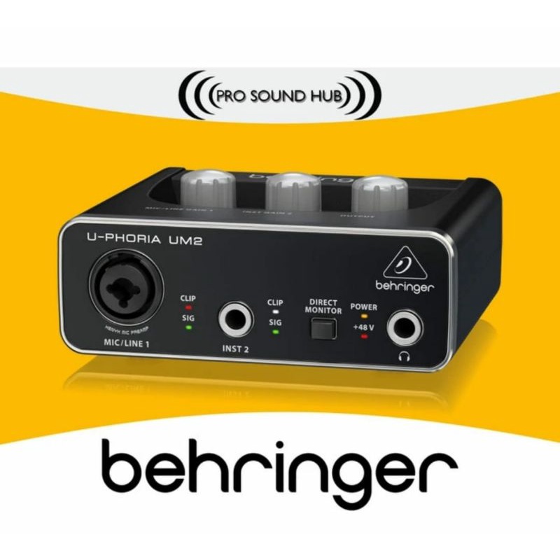 Jual Behringer um2 SoundCard 2 channel for mic and instrument | Shopee ...